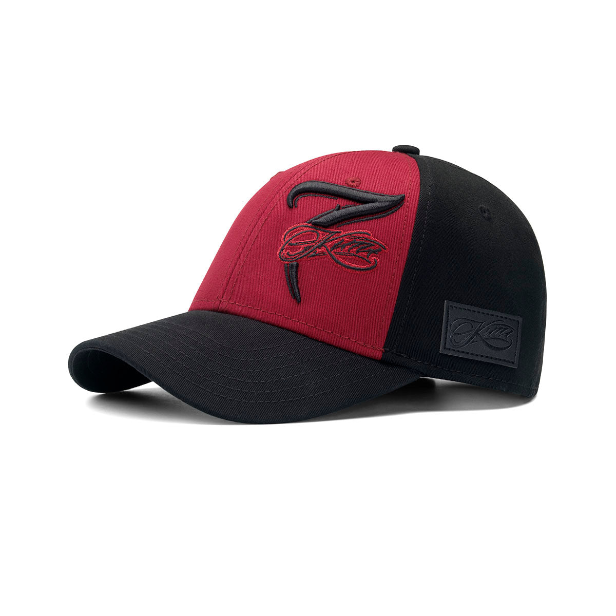 KIMI SCRIPT 7 ROUNDBILL ADJUSTABLE HAT - RED/BLACK – Kimi By West Coast Choppers
